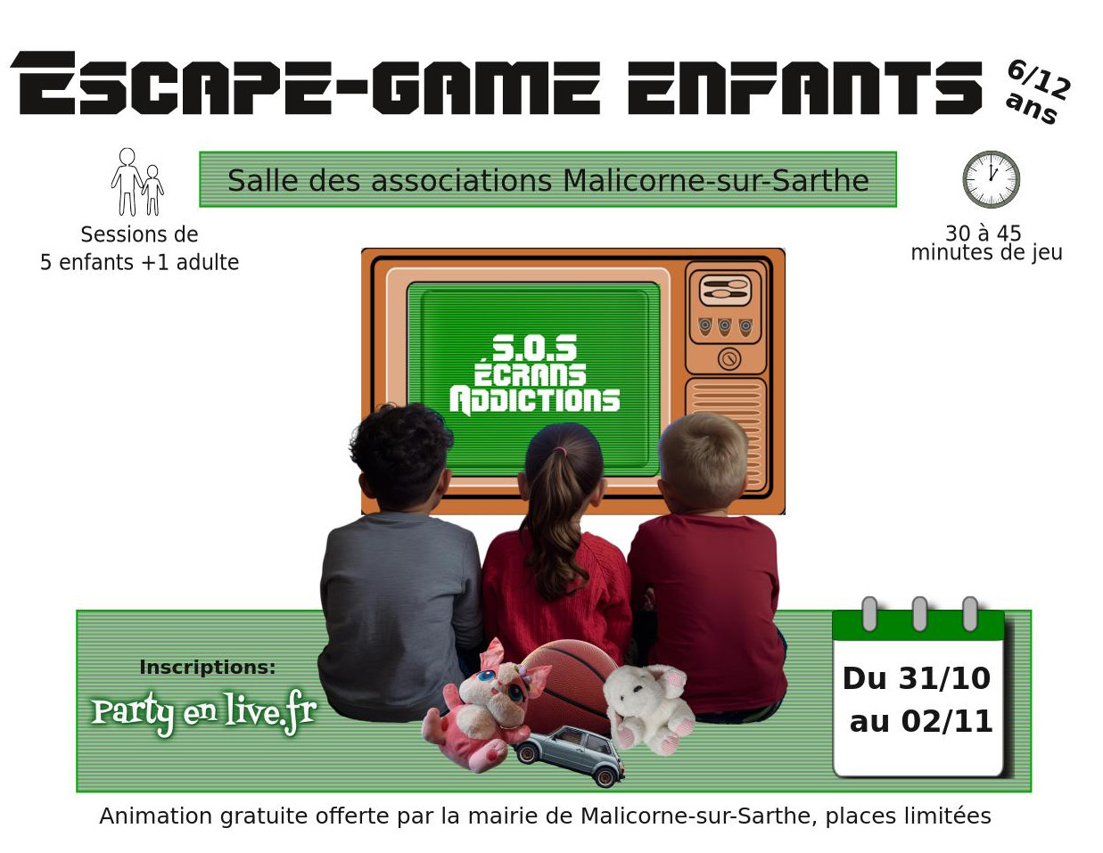 Escape-game gratuit pour les vacances de la Toussaint : « SOS Écrans ...